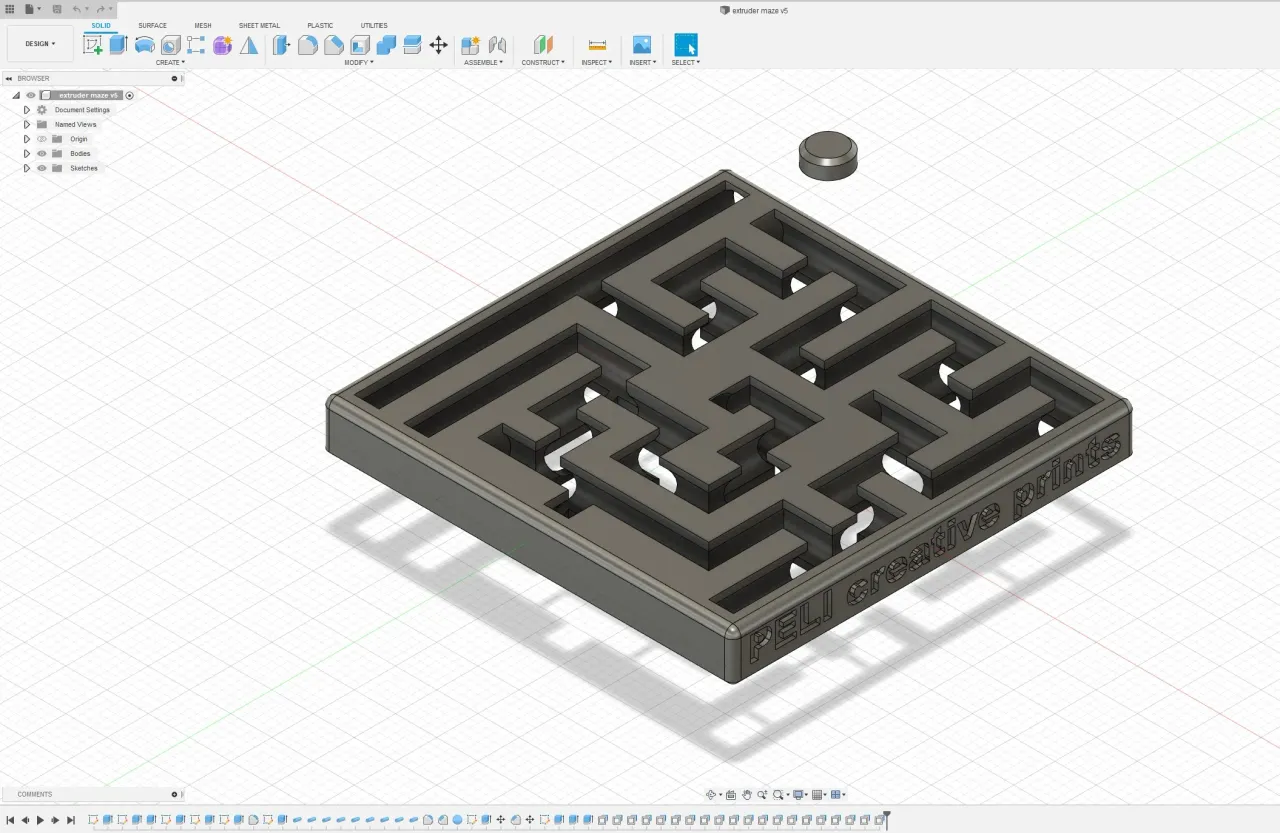Extruder Maze by Peli Creative Prints | Download free STL model | Printables.com