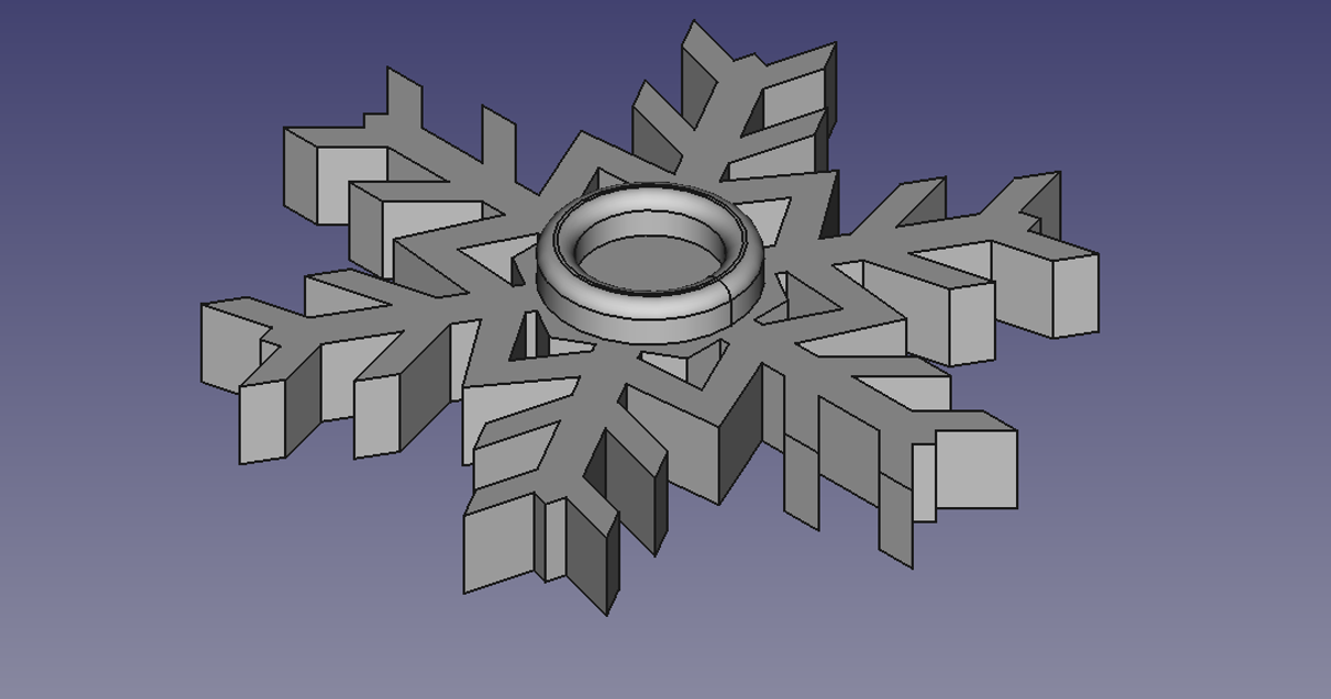 Snowflake spinner! by Razvii | Download free STL model | Printables.com