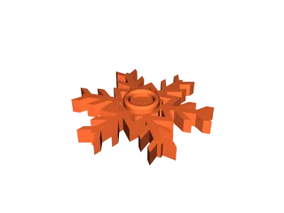 Snowflake spinner! by Razvii | Download free STL model | Printables.com
