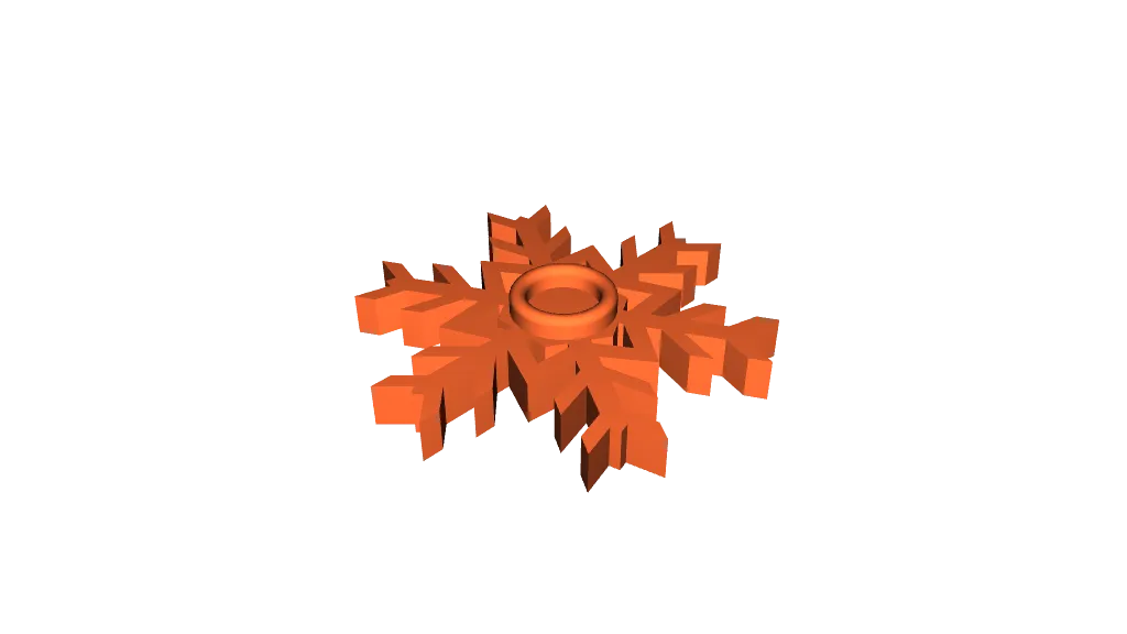 Snowflake spinner! by Razvii | Download free STL model | Printables.com