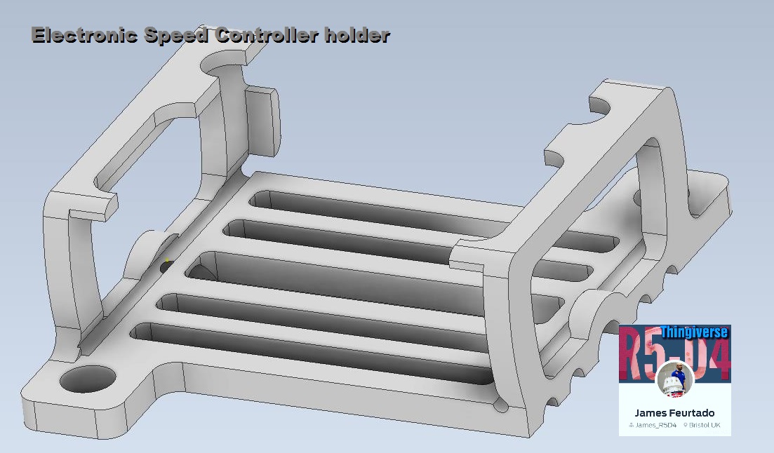Mtroniks Viper - ESC holder by JamesR5D4 | Download free STL model ...