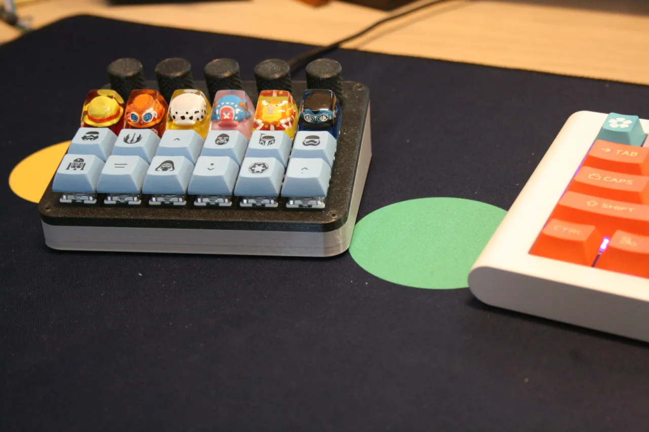 [WIP] AudioMacro18 - Macropad with 18 macro keys and 5 encoders by ...