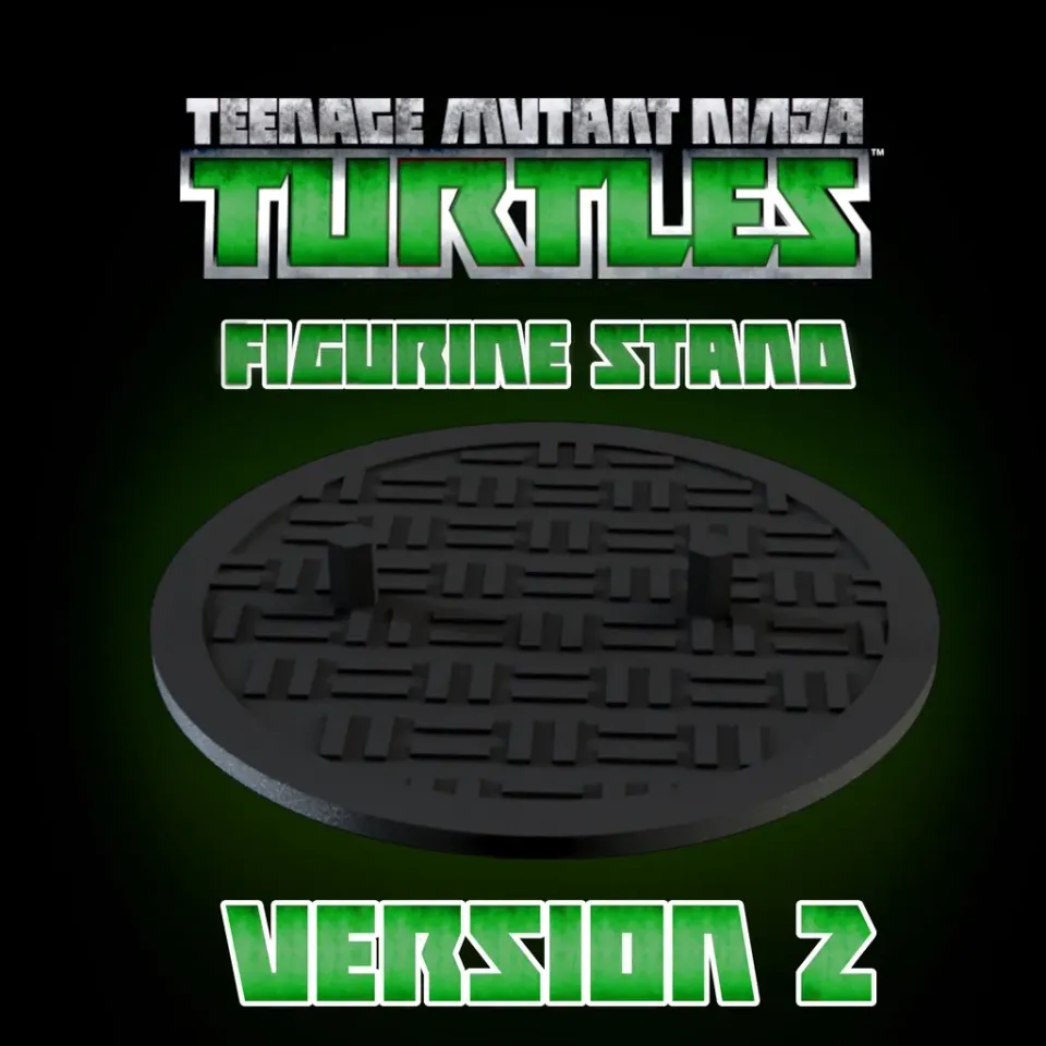 TMNT 2012 Figurine Stand Version 2 by Ecks-calibur | Download free STL ...