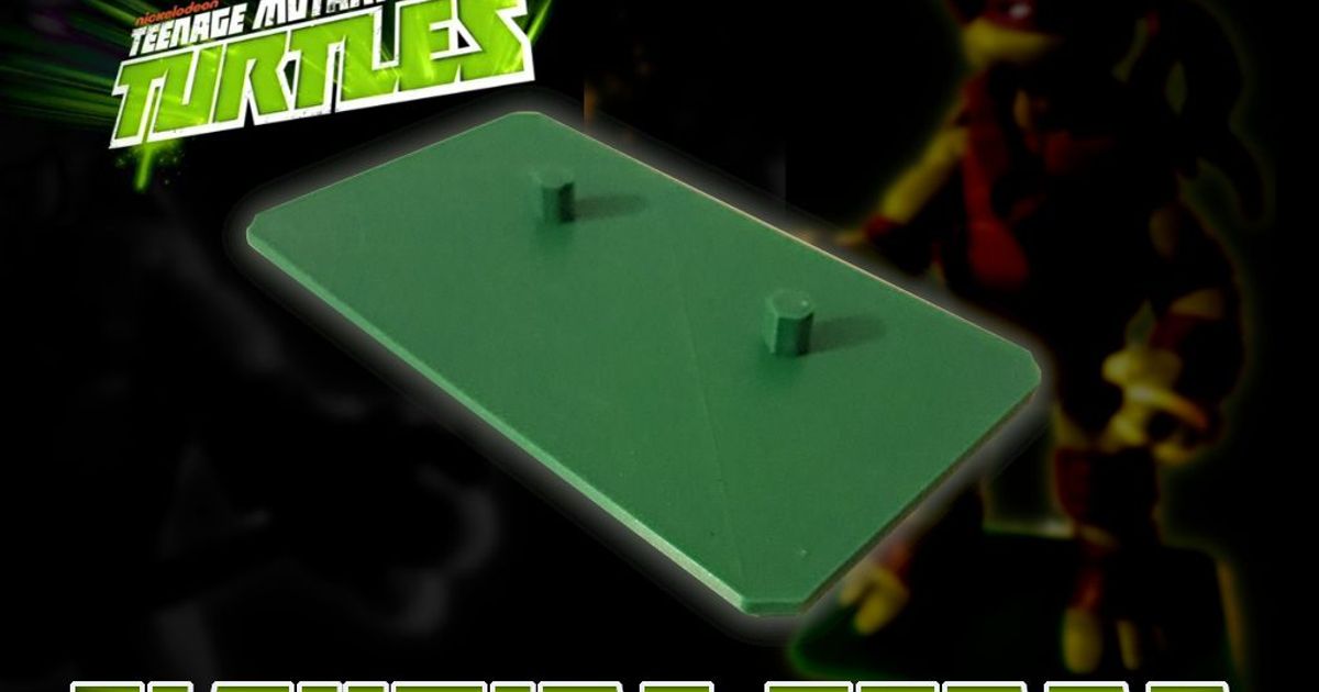 TMNT 2012 Figurine Stand by Ecks-calibur | Download free STL model ...