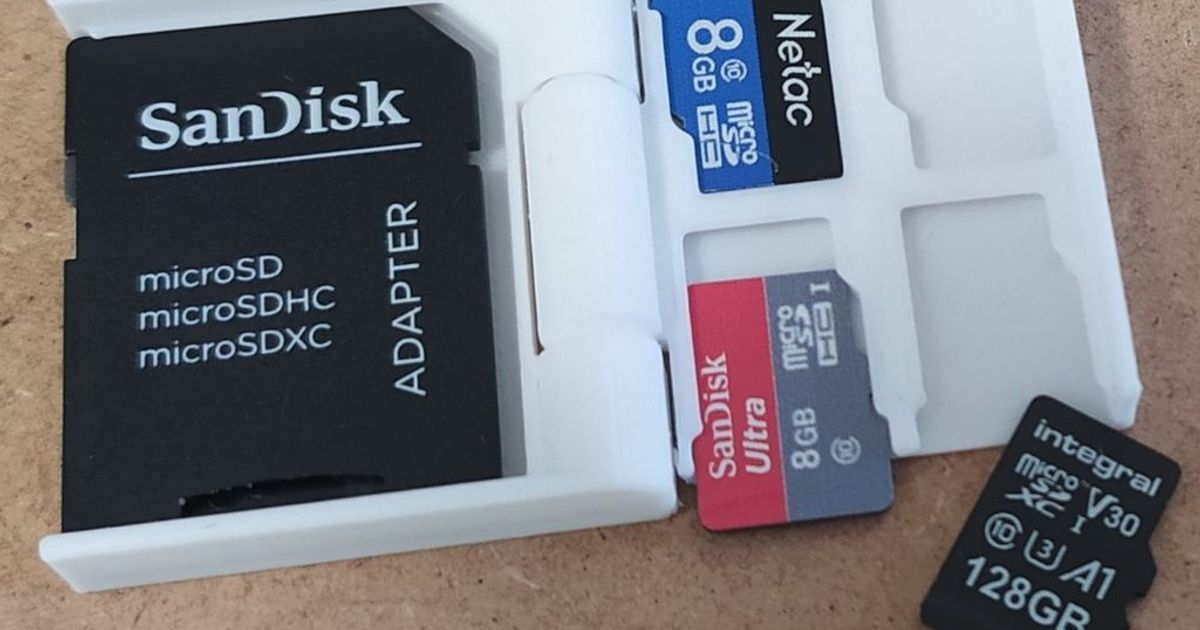 Mini MicroSD Card Case by Ivo Lucas | Download free STL model ...