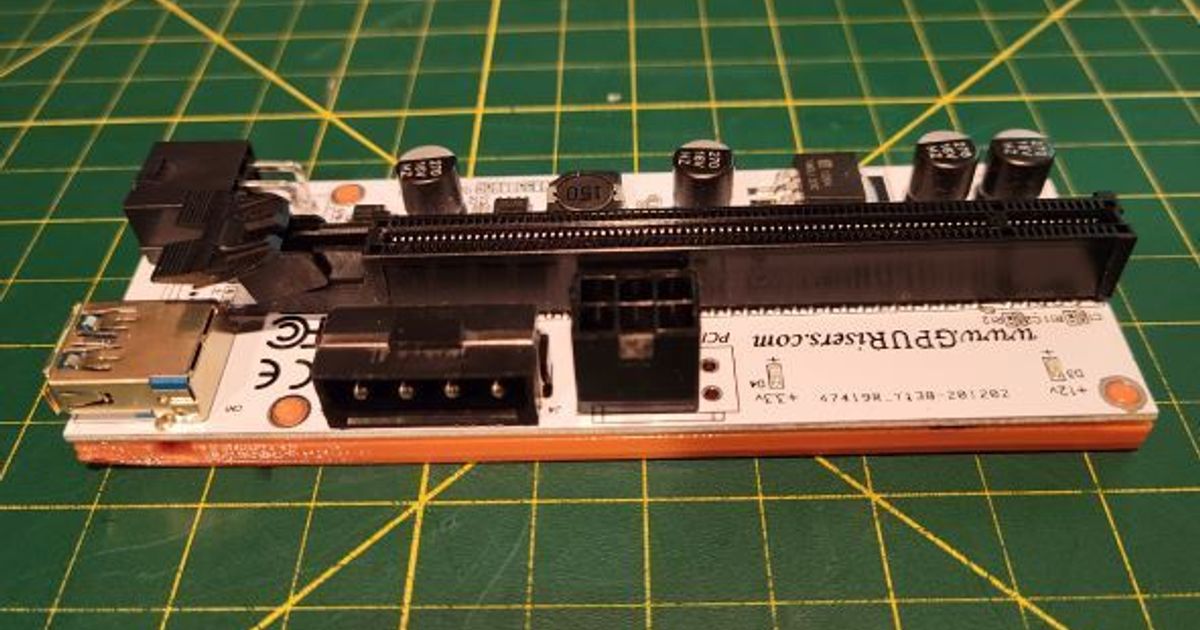 GPURiser.com GPU Riser Backplate by Mario | Download free STL model ...