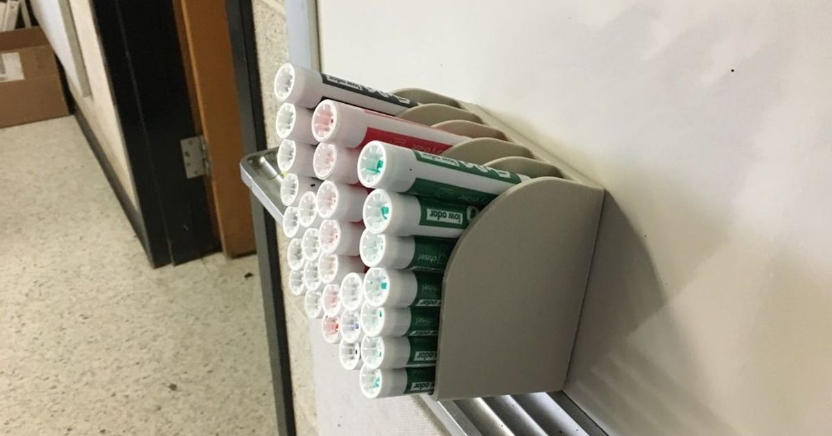 Magnetic Expo Marker Holder by MCdeltaT | Download free STL model ...