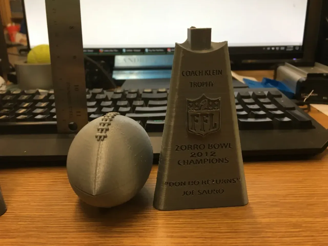 Lombardi Fantasy Football Trophy by MCdeltaT | Download free STL model ...