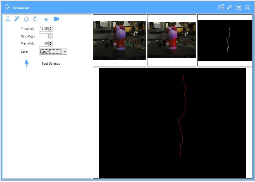 Sardauscan : Sub 30$ 3D laser scanner Open harware/software project by ...