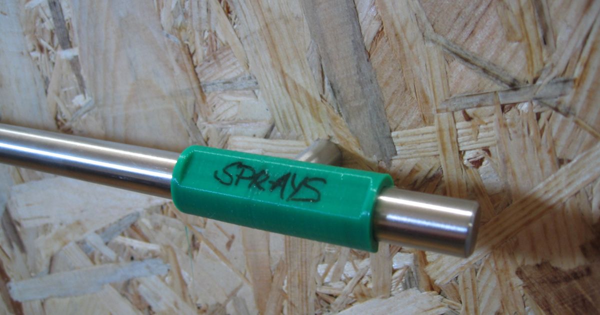 Drawer handle bar label clip by Low-Z | Download free STL model ...