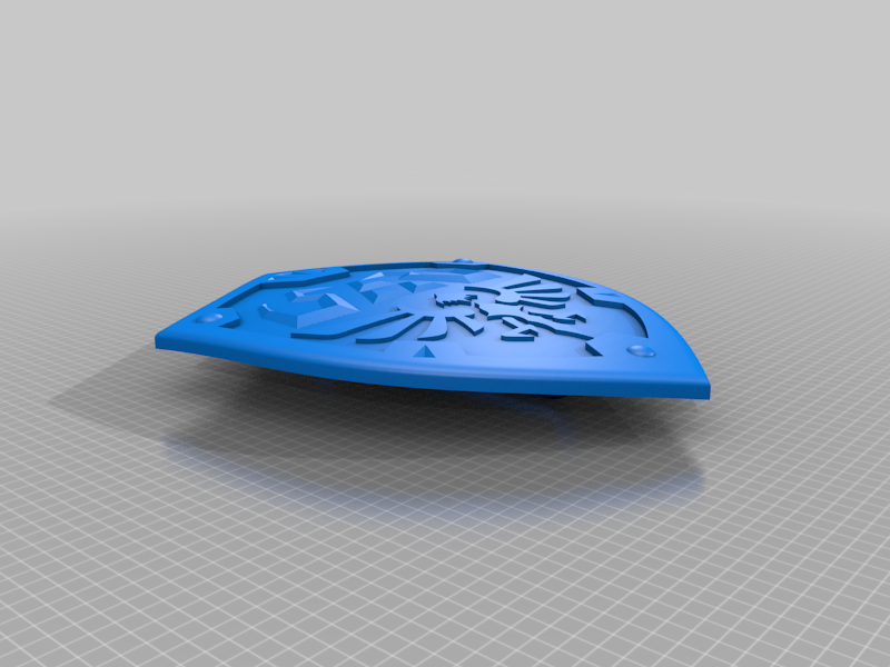 Zelda Hylian Shield with Handle (ender 5 +) by maltvat | Download free ...
