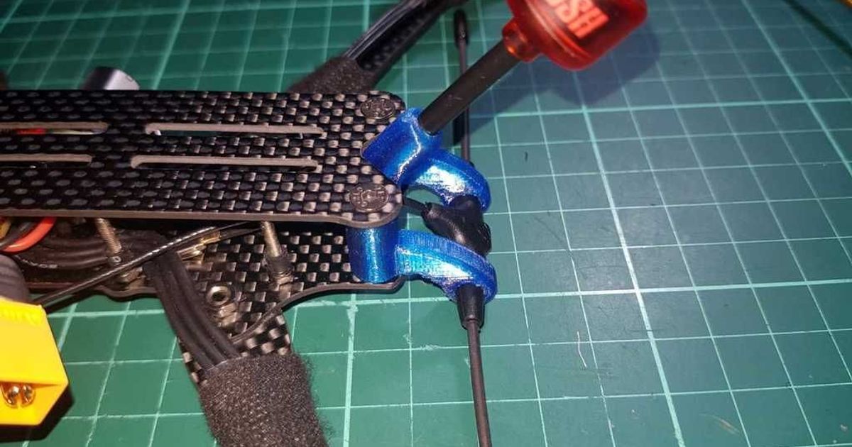 FPV Cycle Fouride CRSF VTX Antenna Mount by Goz72 | Download free STL ...