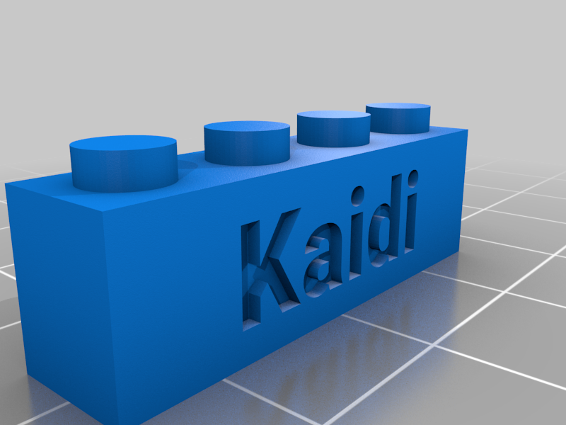 Kaidi LEGO compatible Text Bricks by Stevvie | Download free STL model ...