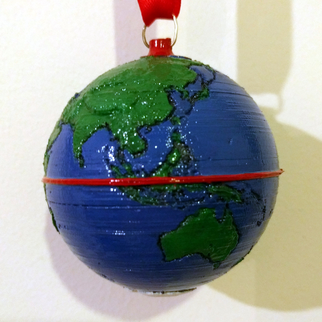 Planet Earth Bauble by Hungry Joe | Download free STL model ...