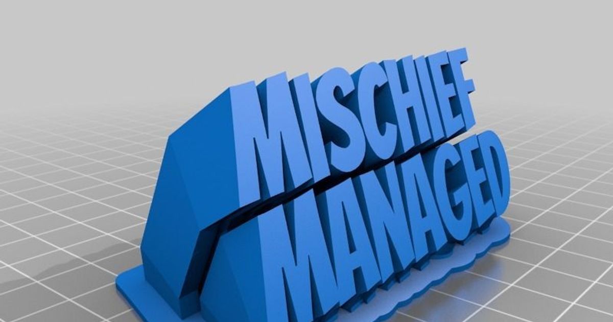 My Customized Sweeping 2-line name plate by thurm | Download free STL ...