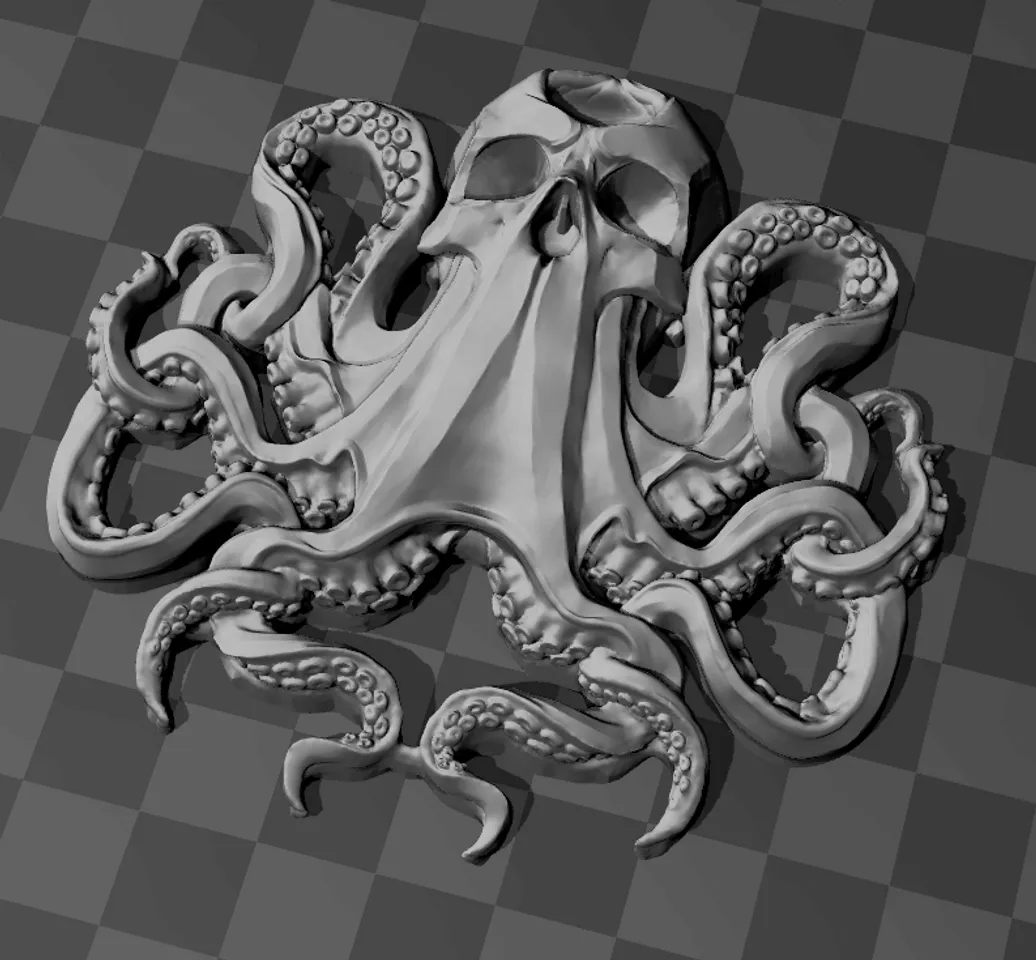 Skull Octopus by Greg | Download free STL model | Printables.com