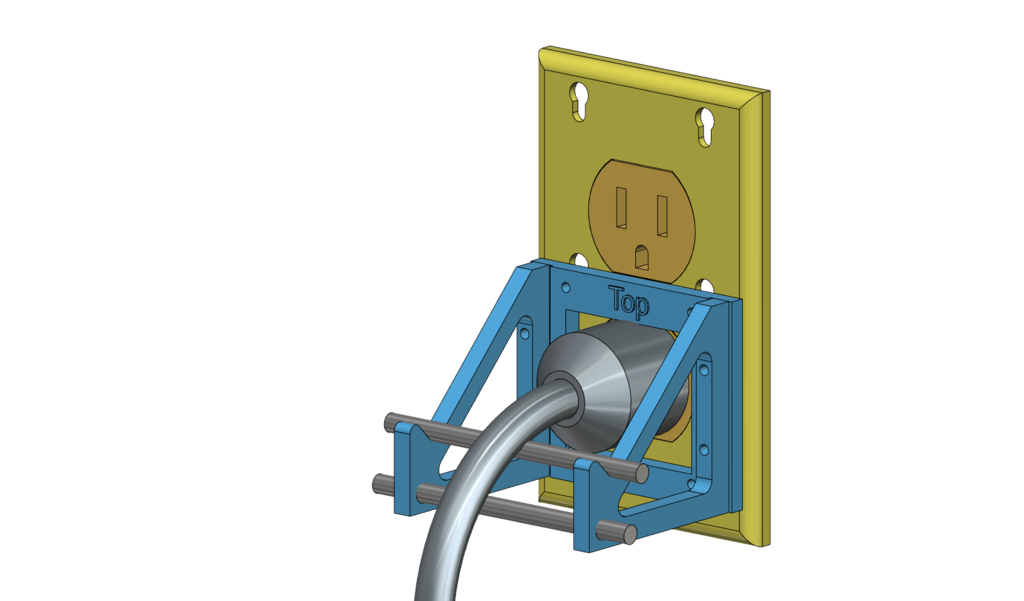 Wall Plug Retainer by Steamboat Ed | Download free STL model ...