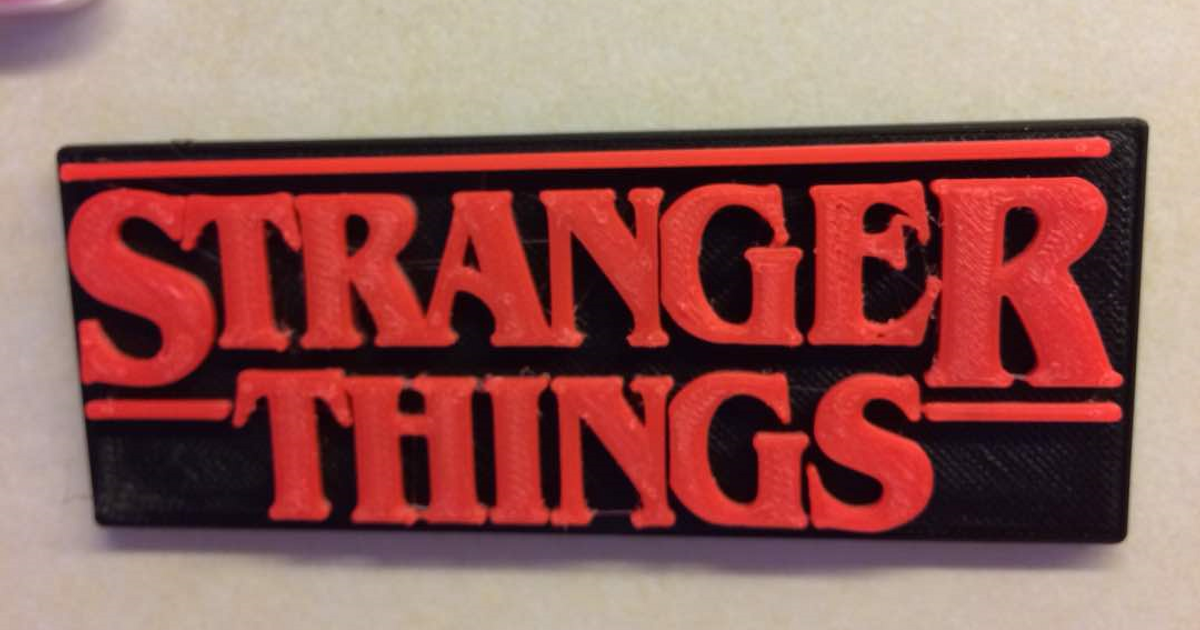 Stranger Things Logo Multicoloured by Ryan1705 | Download free STL ...