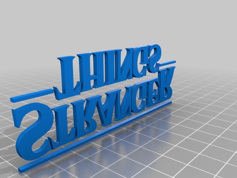 Stranger Things Logo Multicoloured by Ryan1705 | Download free STL ...