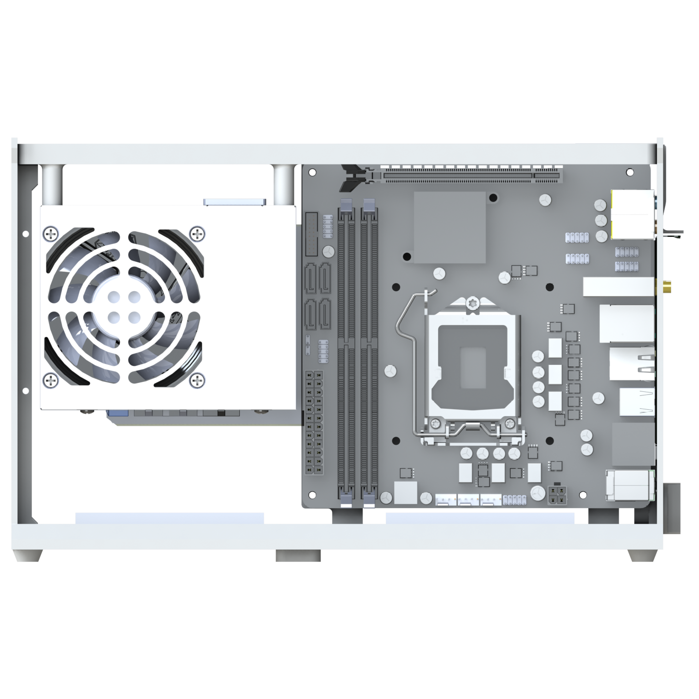 Horizontal ITX Gaming PC Case 8L od autora Crypt | Stáhněte si zdarma ...