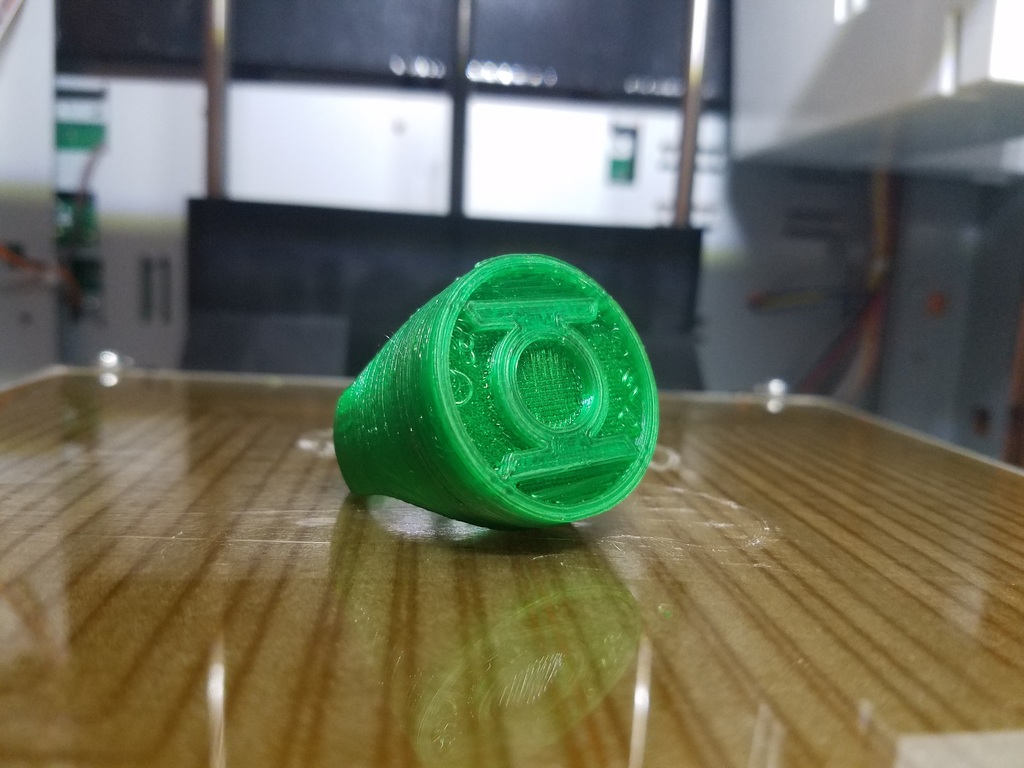 Light Up Green Lantern Ring by William Randol | Download free STL model ...