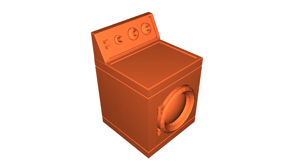 Front Load Washing Machine by Polerix | Download free STL model ...