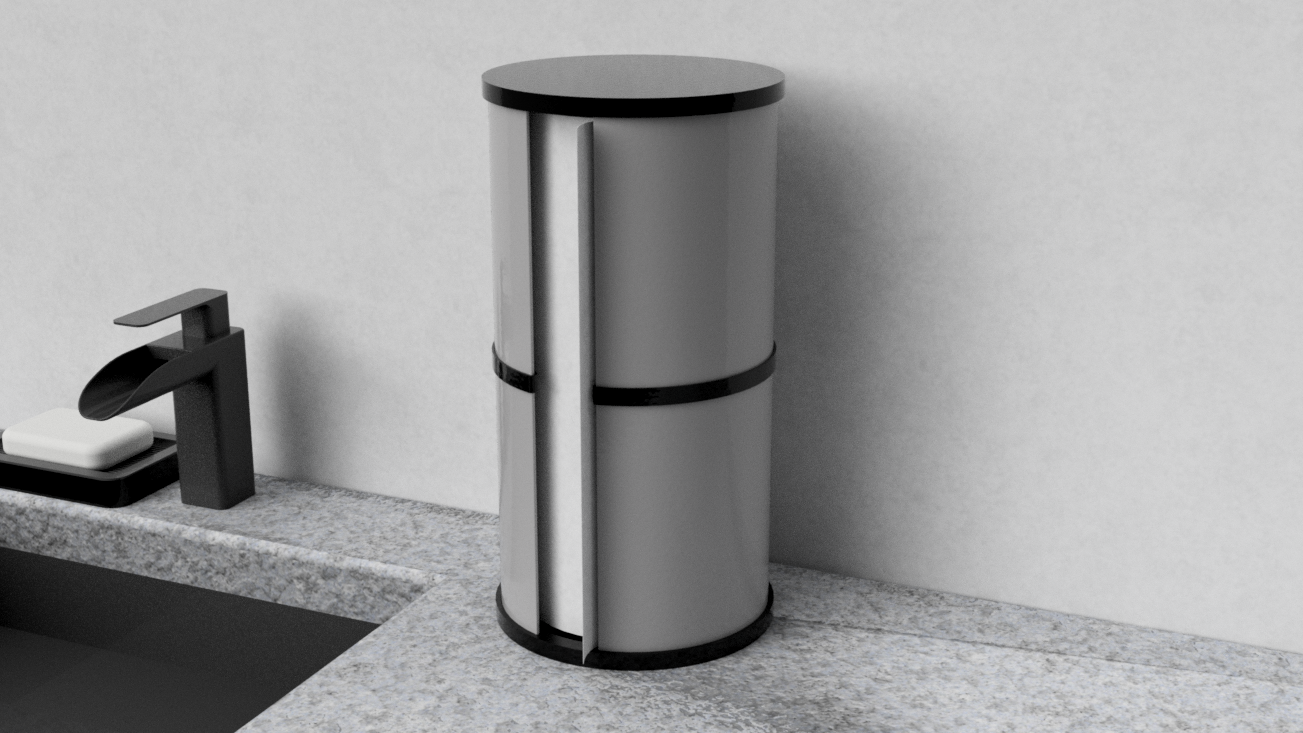 Modern Paper Towel Holder by Matro3D | Download free STL model ...