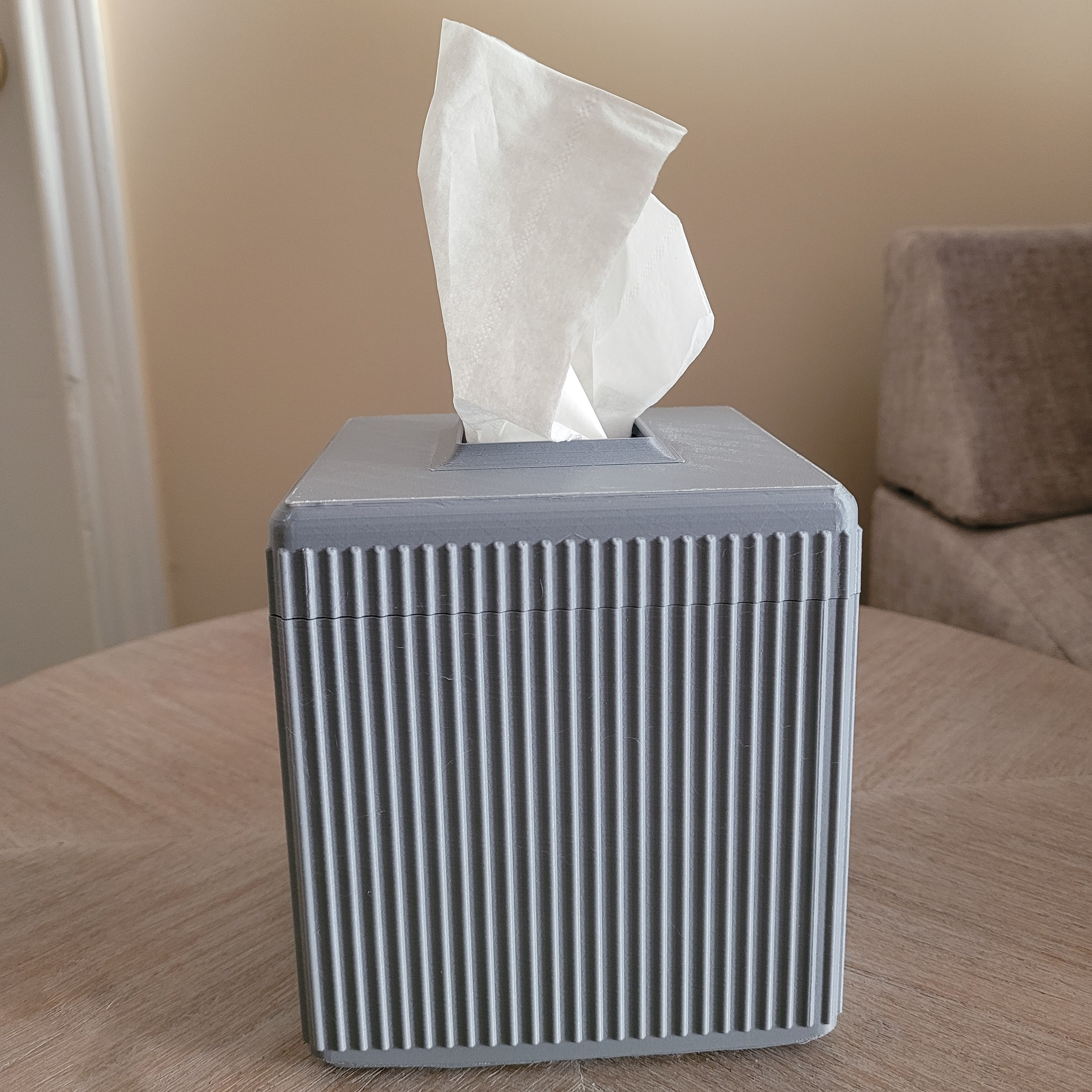 Ribbed Tissue Box by Matro3D | Download free STL model | Printables.com