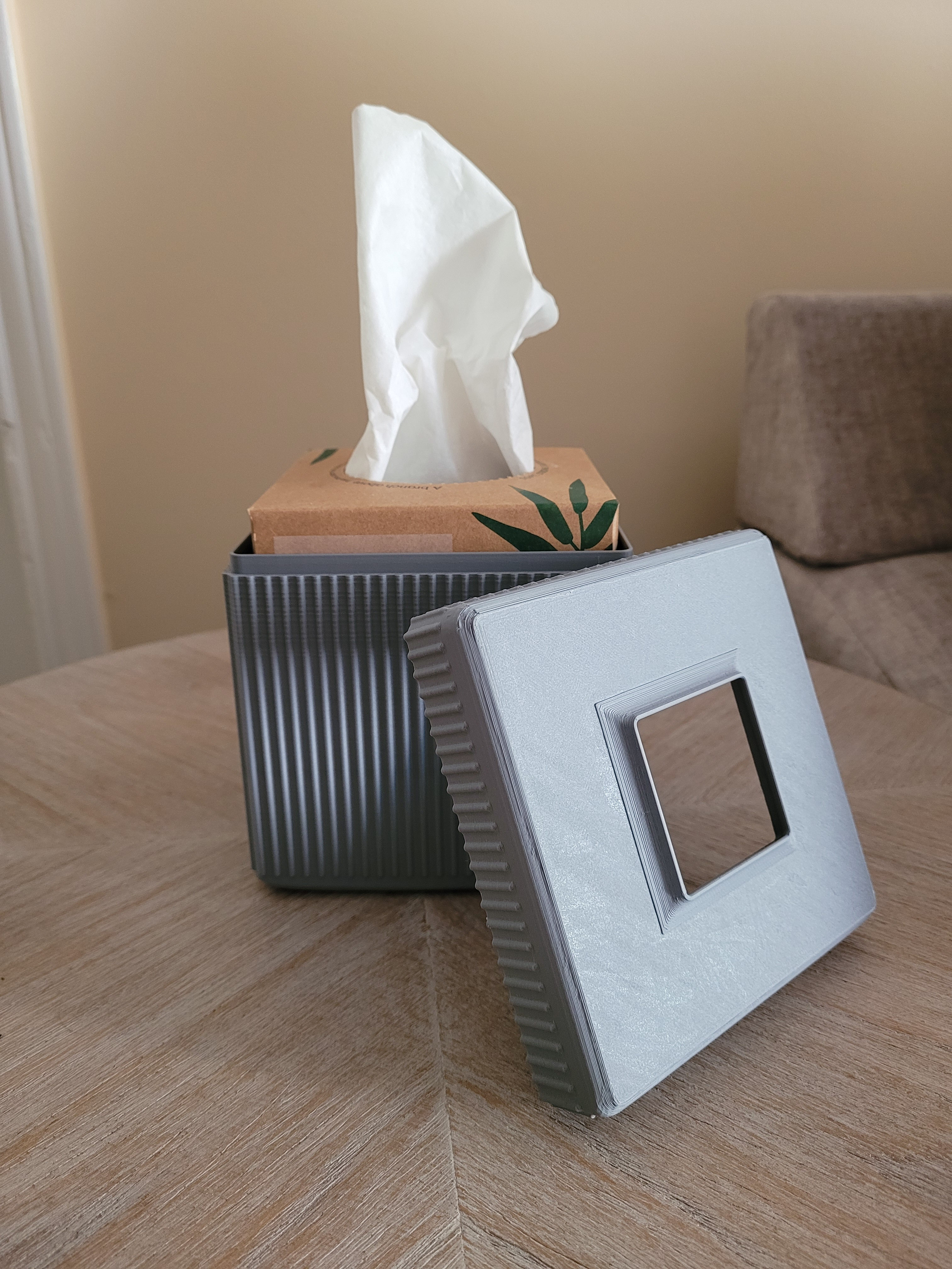 Ribbed Tissue Box by Matro3D | Download free STL model | Printables.com