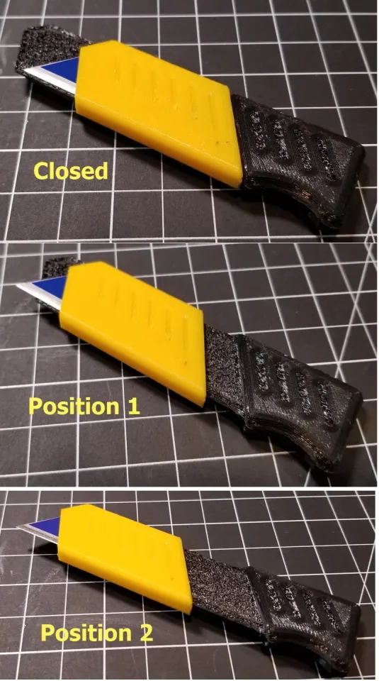 #0020 Utility Knife / Box Cutter with Click-Close Feature (Left/Right ...