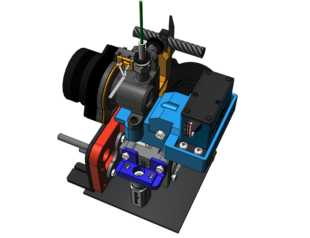 SMuFF - DDE (Orbiter) mount with integrated Filament-Cutter for Ender-3 ...