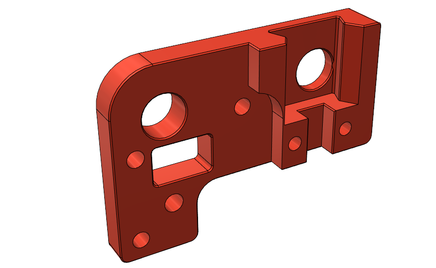 SMuFF - DDE (Orbiter) mount with integrated Filament-Cutter for Ender-3 ...