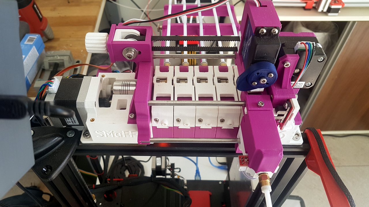 SMuFF V6 - Smart Multi Filament Feeder with Bondtech Gears da Technik Gegg | Scarica il modello ...