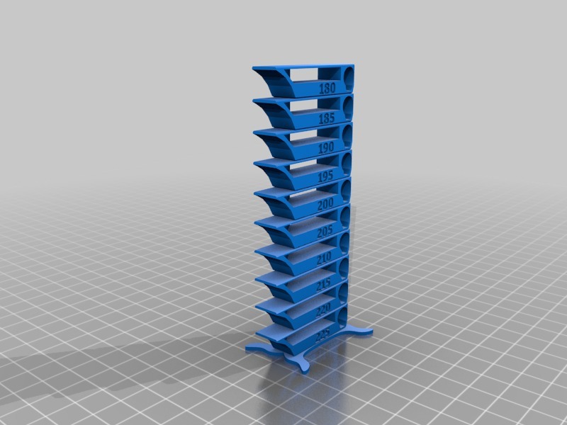 Flux3D Temperature Tower Test (fixed) by tiz.io | Download free STL ...