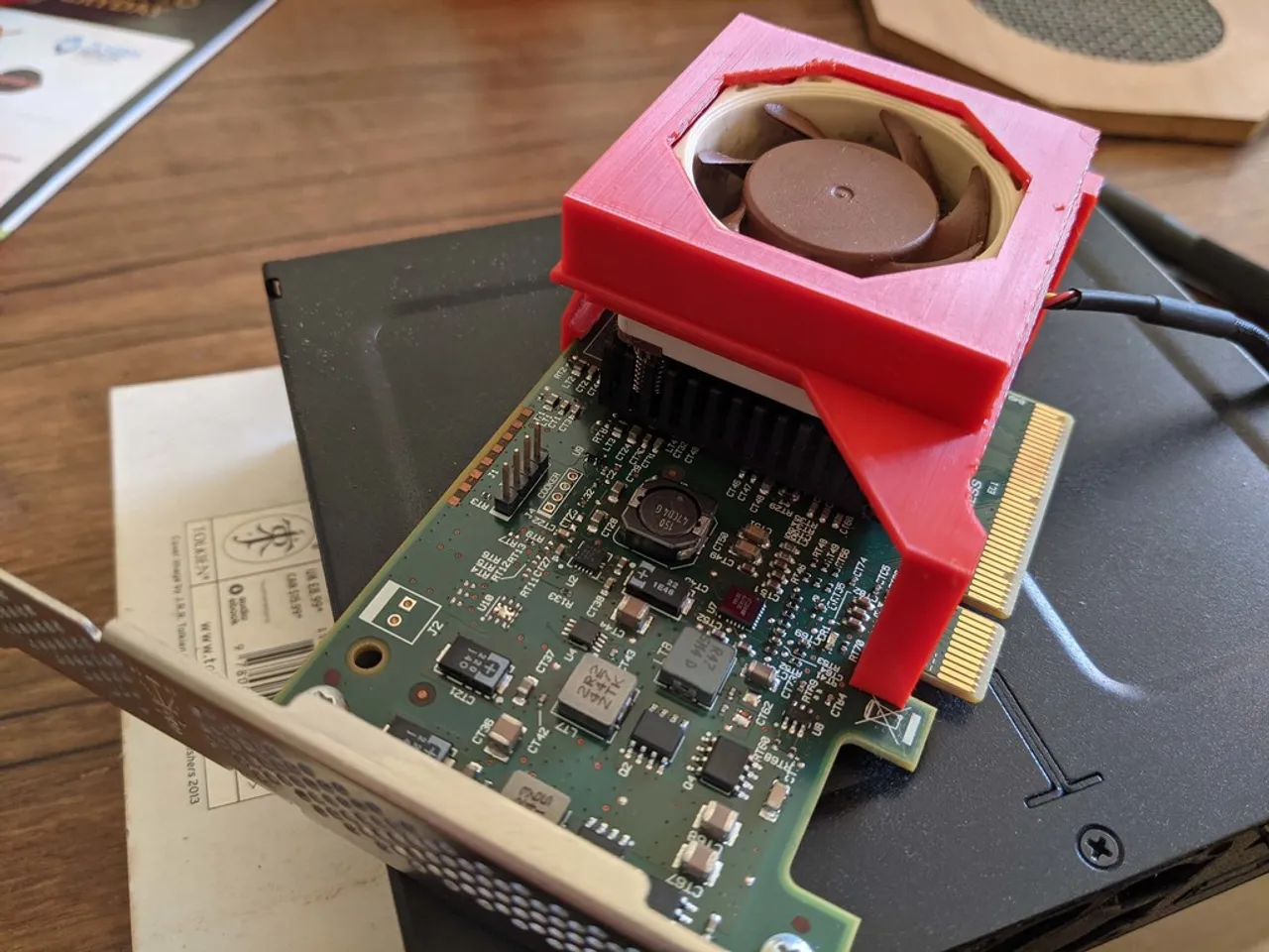 Fan Bracket for LSI 9207-8i with 40x20mm Fan (NF-A4x20) by Thimira ...