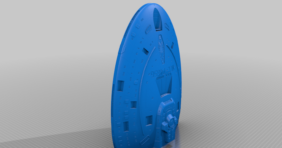 USS Voyager (NCC-74656) - Intrepid Class Starship - Easy Print with ...