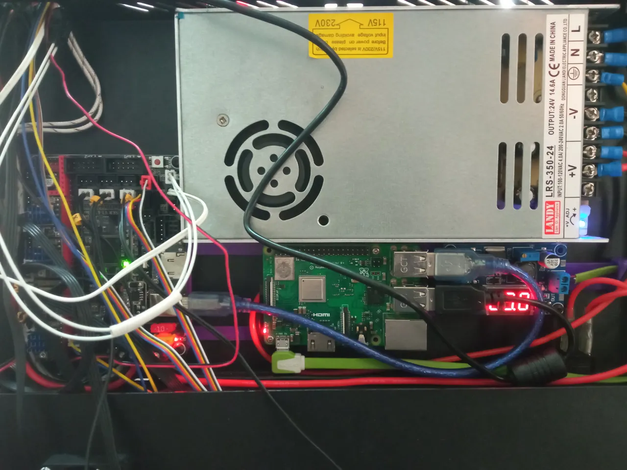Ender 5 Electronics Box Mount for SKR 1.4, Raspberry Pi 3B+ and DC-DC ...