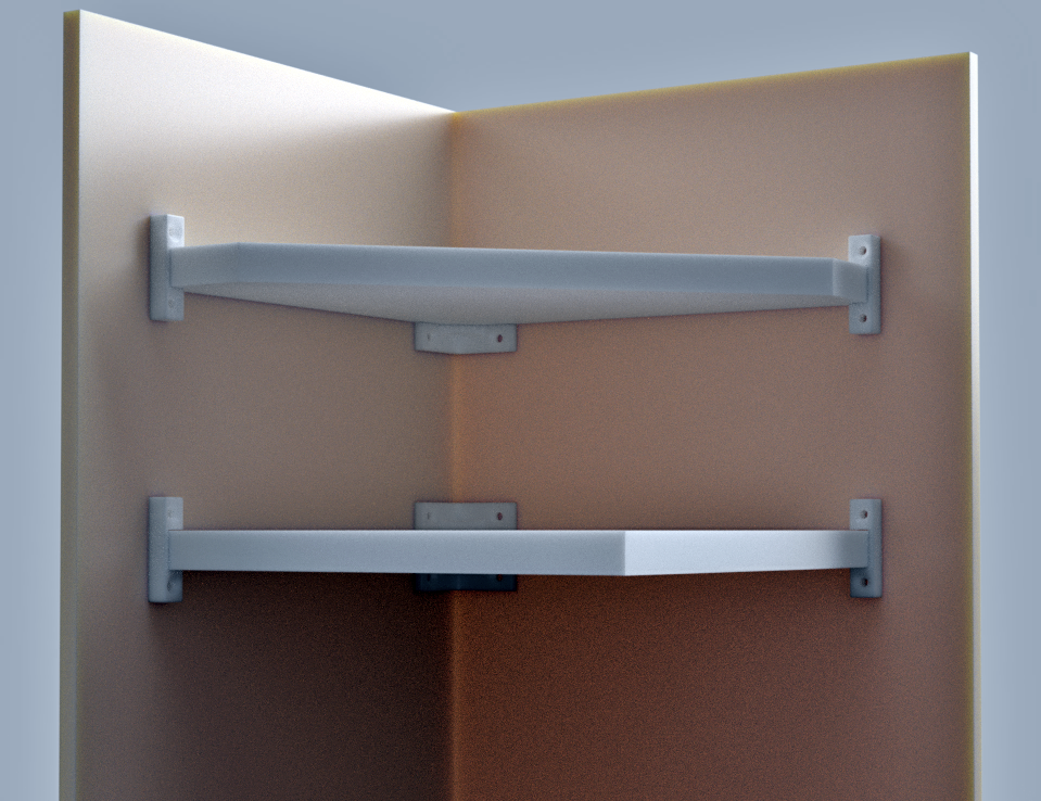 CornerShelf Holders by Vidar | Download free STL model | Printables.com