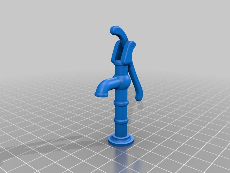 Old Water Pump with movable handle by Enely | Download free STL model ...
