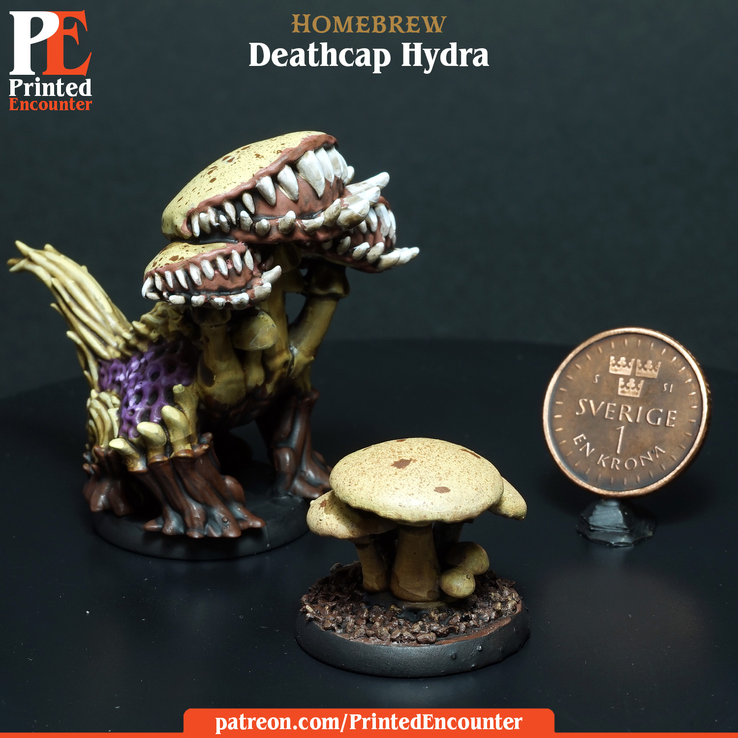 Deathcap Hydra by Printed Encounter | Download free STL model ...