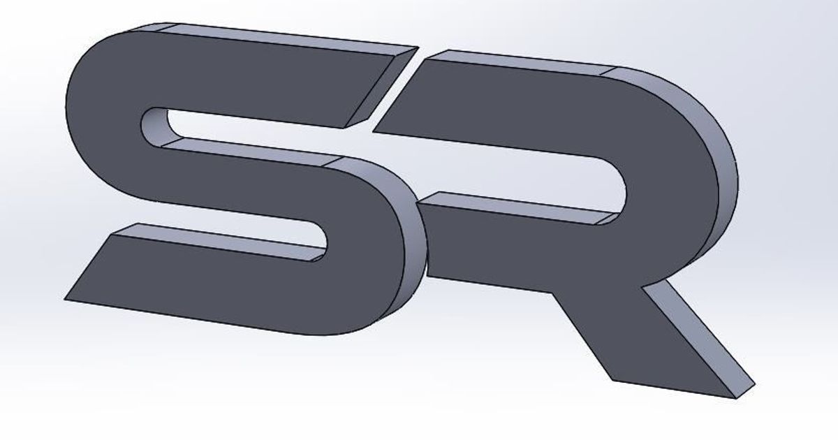 SR Logo by Nigel West | Download free STL model | Printables.com