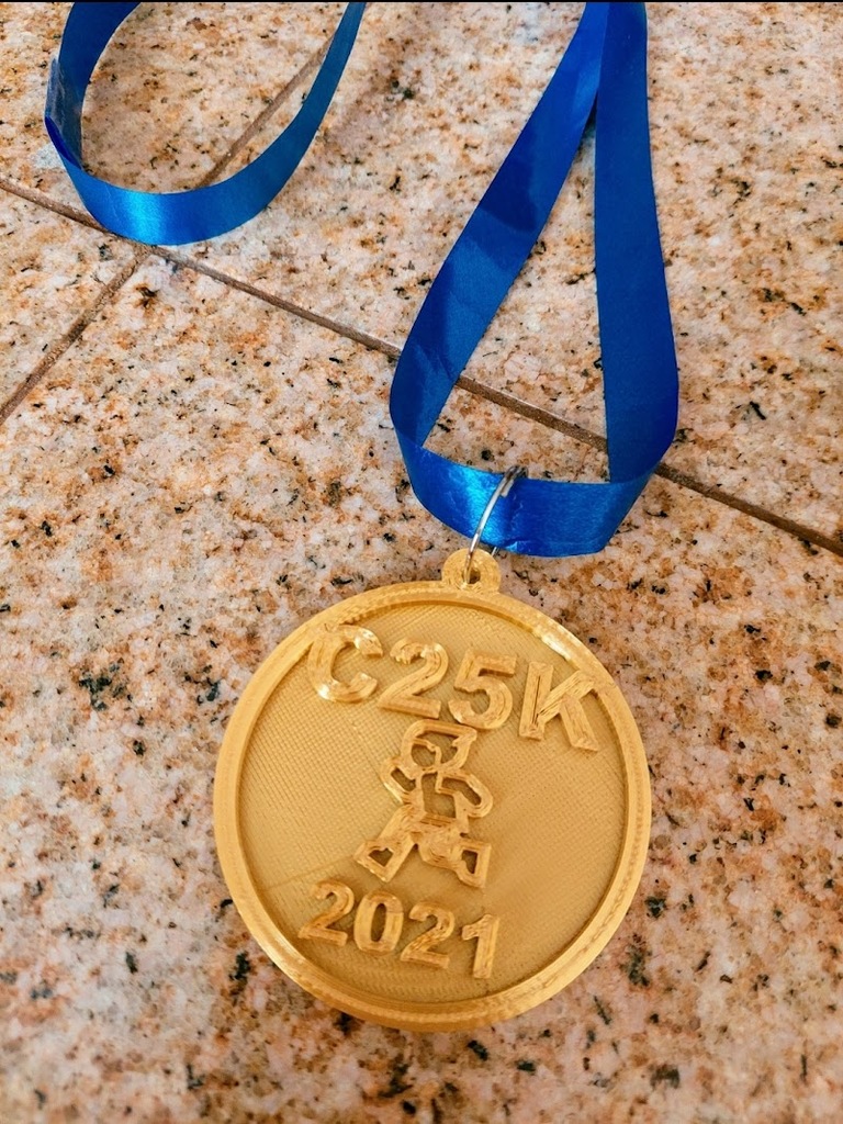C25K Medal (Couch to 5K) by Chris | Download free STL model ...