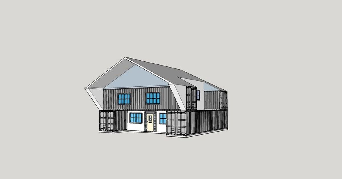 Container House by JesseM | Download free STL model | Printables.com