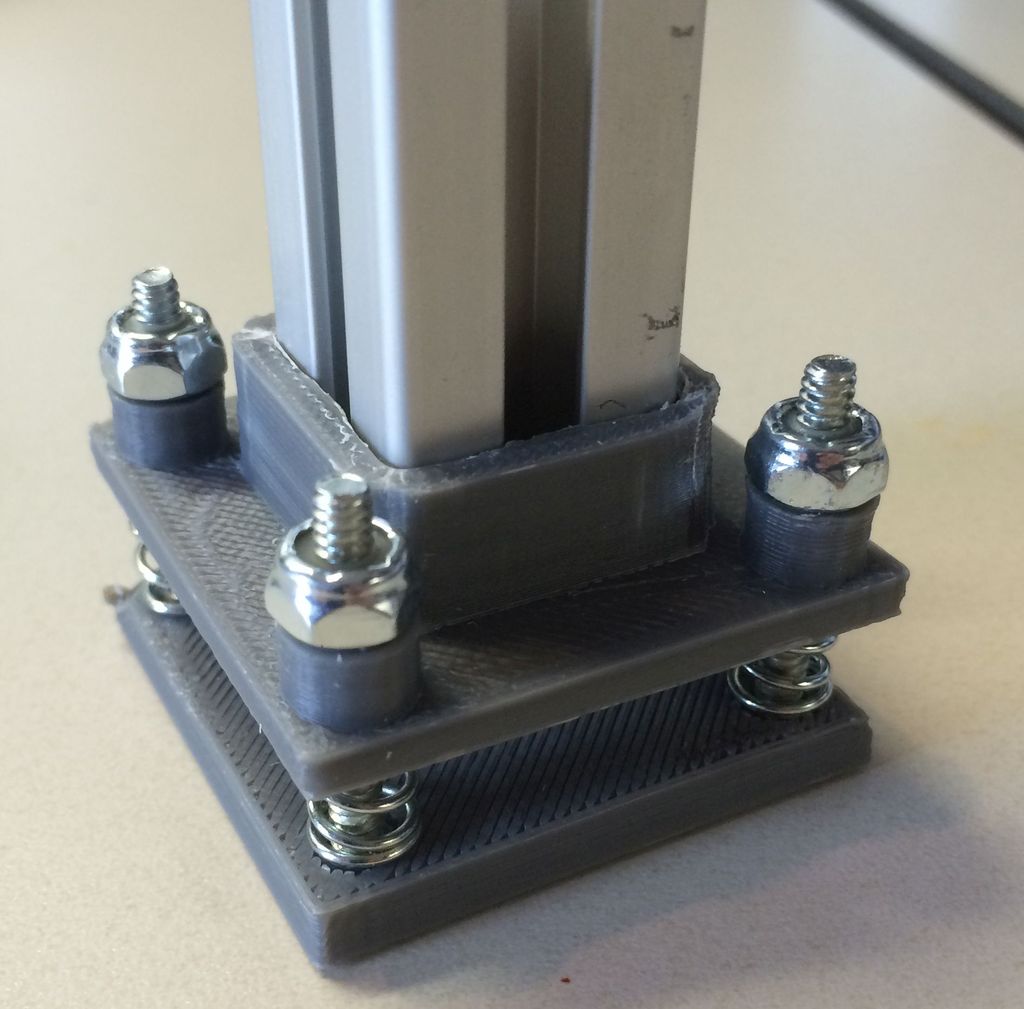 Spring Foot 20mm X 20mm 80/20 aluminum by JesseM | Download free STL ...