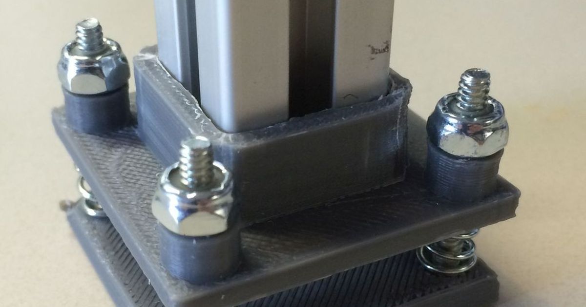 Spring Foot 20mm X 20mm 80/20 aluminum by JesseM | Download free STL ...