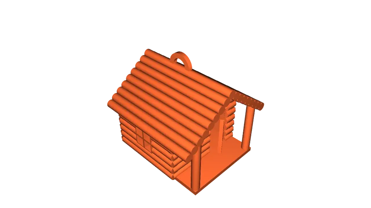 Cabin Ornament by OBJ Prints | Download free STL model | Printables.com