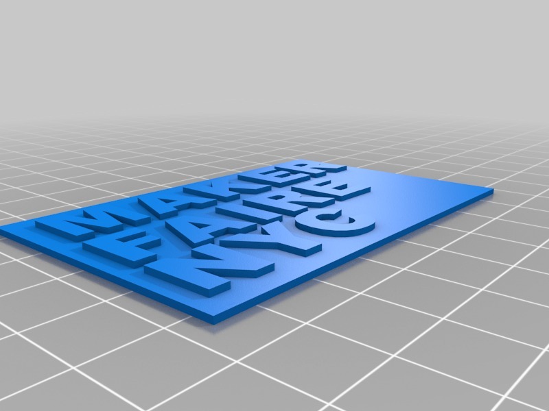 Maker Faire Badge by Laird Popkin | Download free STL model ...