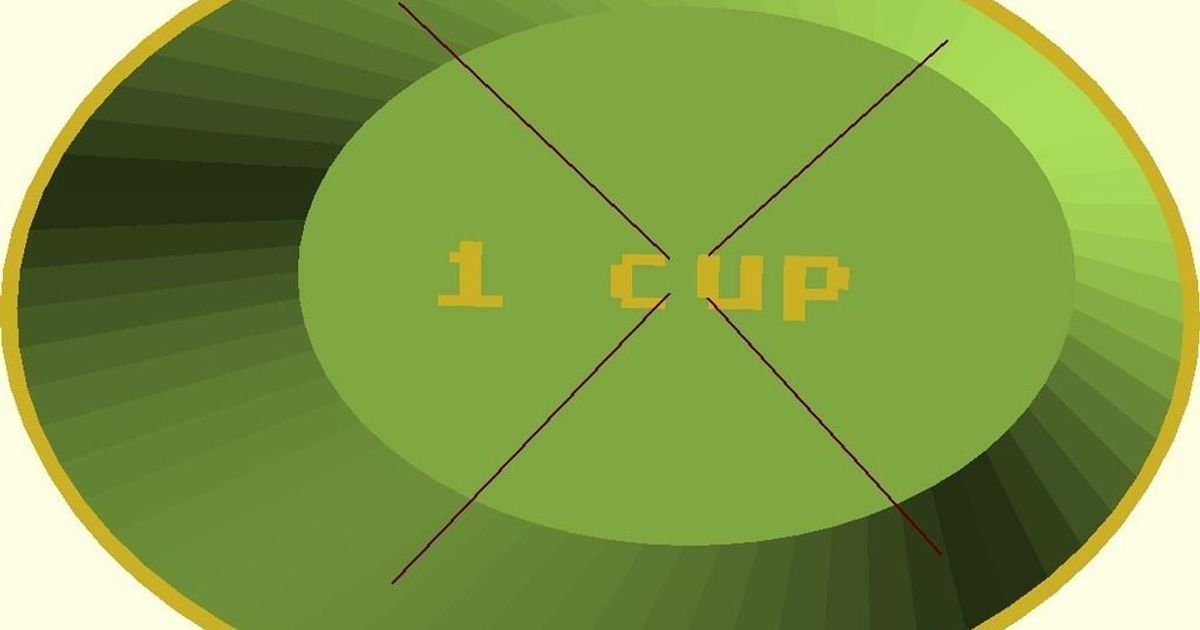 Labaled Parametric Measuring Cup by Laird Popkin | Download free STL ...