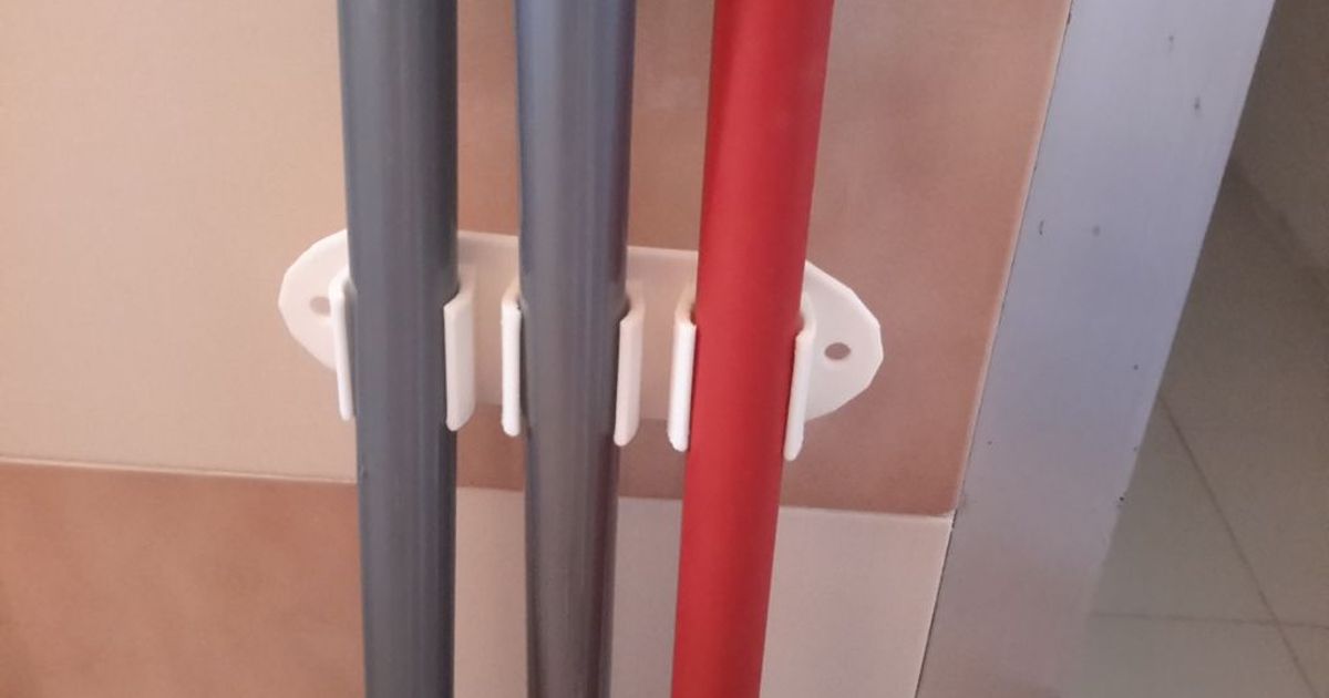 Broom Holder von Bea Res | Kostenloses STL-Modell herunterladen ...