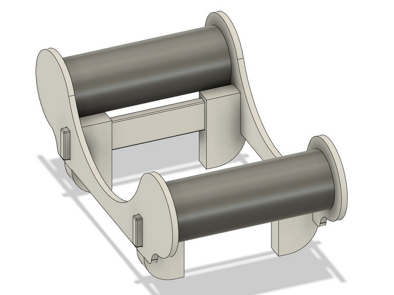 Filament Holder (Roller) with Container by Joe | Download free STL ...